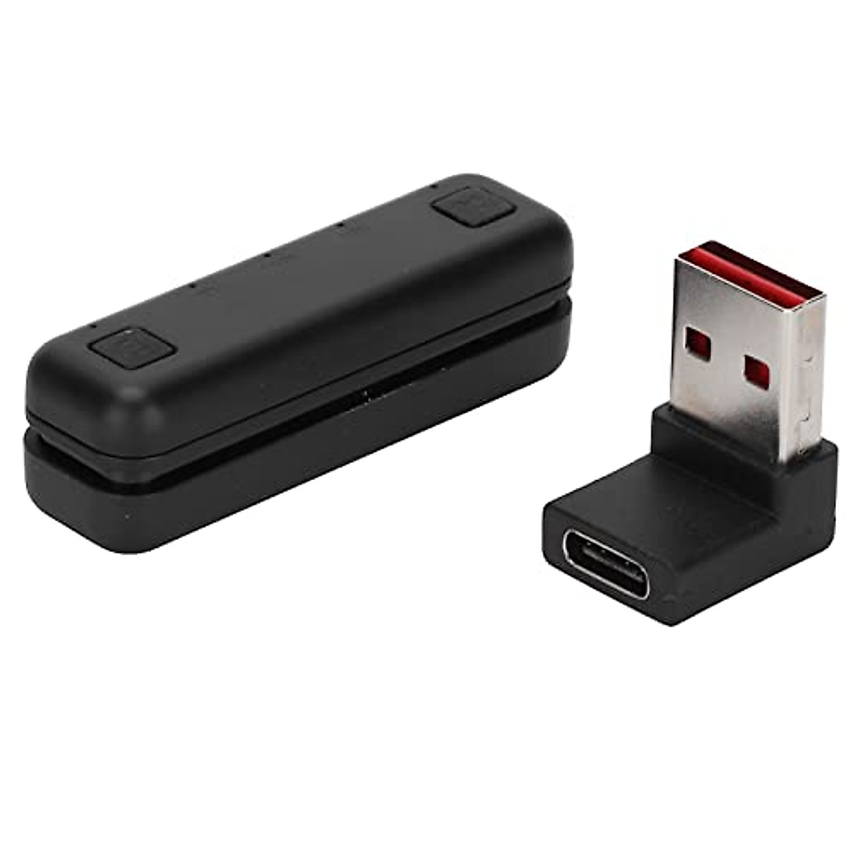 Kafuty-1 Bluetooth Adapter for Nintendo Switch & Lite, for PS4, for PS5, for Win 8 and Above PC, Wireless Audio Transmitter with aptX Low Latency, with USB C to A Converter