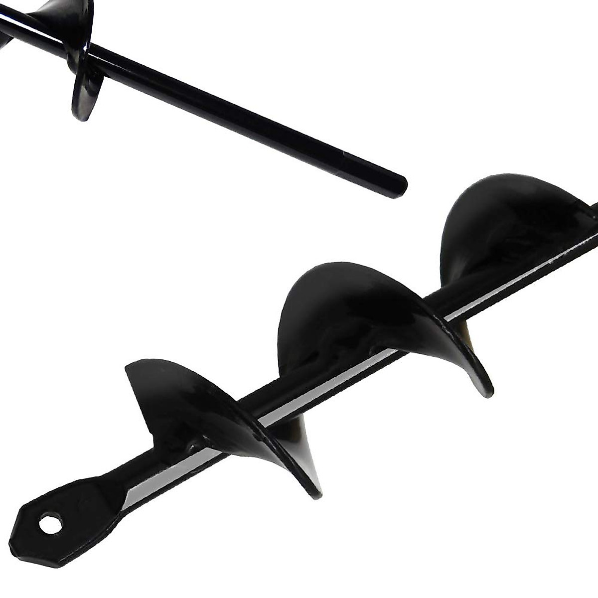 SYITCUN 1.8“x14.6 Auger Drill Bit for Planting Solid Shaft Heavy Duty Auger Spiral Drill Bit for Planting Bulb Bedding Plants Plants Drill bit for 3/8” Hex Drive Drill