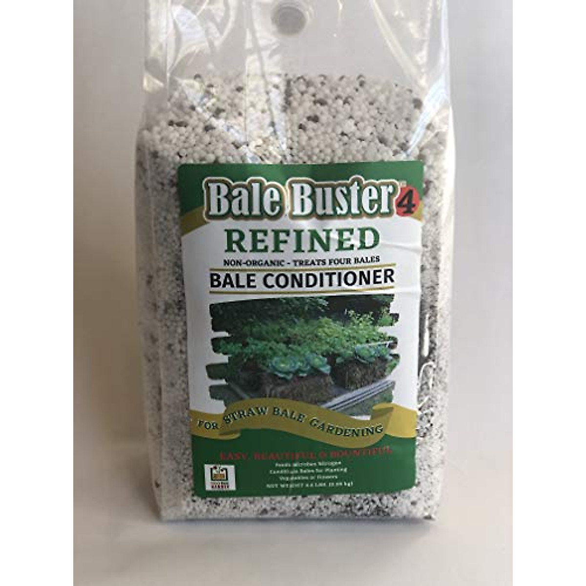 BaleBuster4 Starter Kit Includes Straw Bale Gardens Complete Book with Instructions for Step-by-Step Garden Set up.