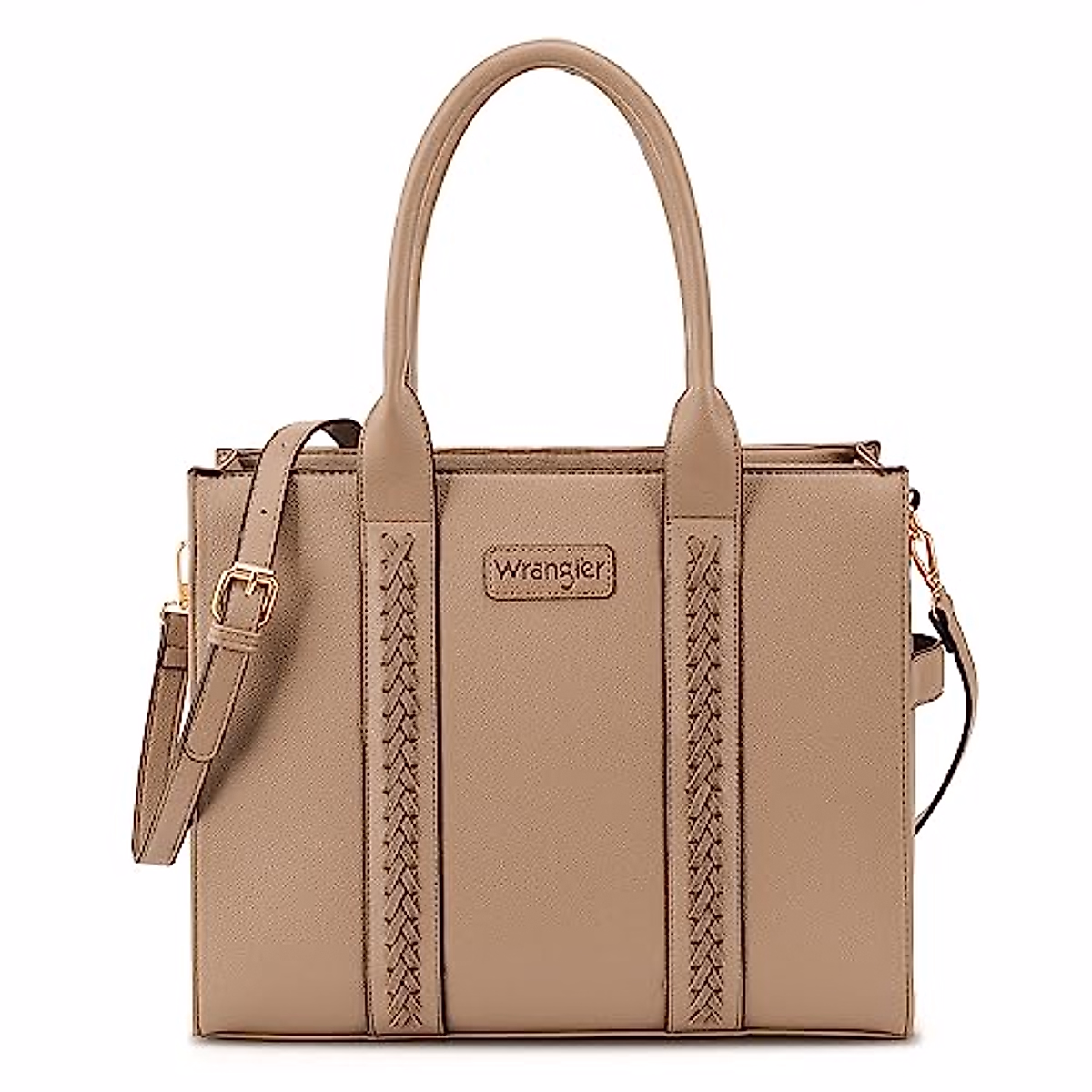 Wrangler Tote Bag for Women Shoulder Purse Handbag with Zipper Crossbody Bag WG70-8317-KH