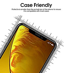 Elecshion (Full-Coverage) Privacy Screen Protector for iPhone 11 and iPhone XR(2 Pack), Anti-spy Tempered Glass Screen Protector for iPhone 11/XR(6.1 ''), Bubble Free, (Case Friendly)