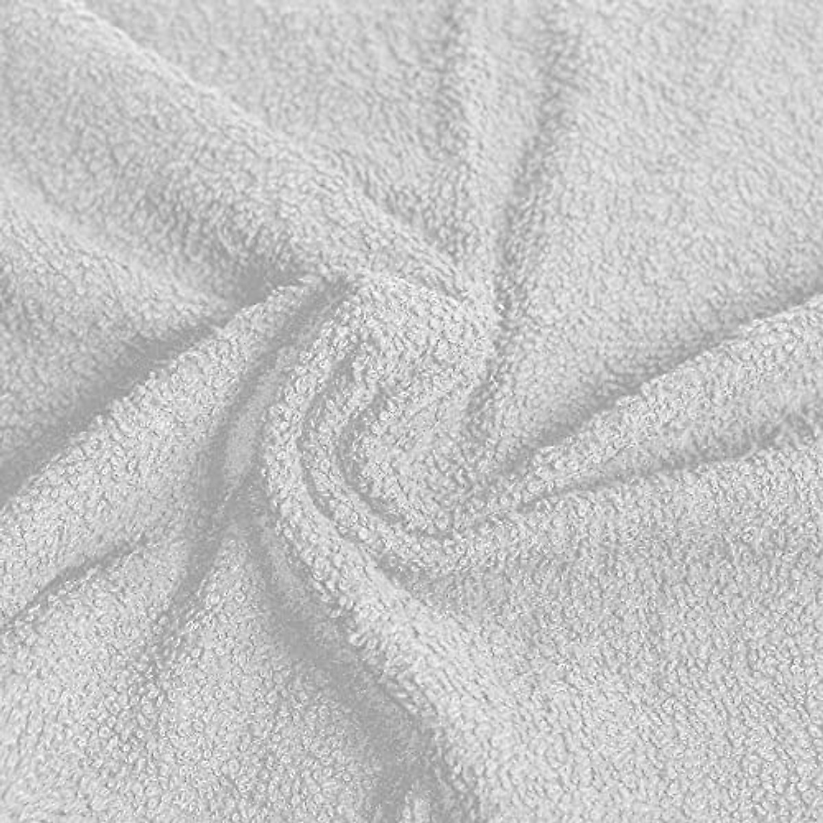 White Hand Towels for Bathroom 24 Pack 16x26 Inch, (Not BleachProof) Cotton Hand Towel Bulk for Gym and Spa, Soft Extra Absorbent Quick Dry Terry Bath Towels