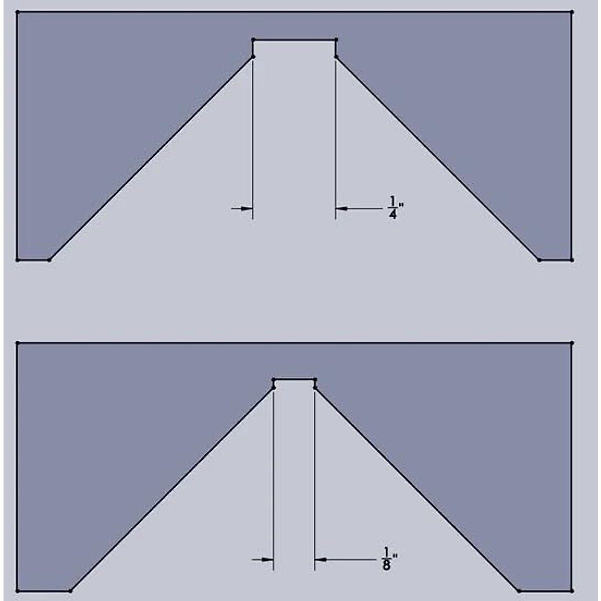 Chamfer Guide for a Stanley No. 9-1/2 Block Plane, 1/4"