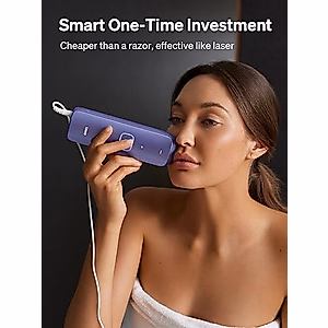 Ulike Laser Hair Removal for Women and Men, Air 3 IPL Hair Removal with Sapphire Ice-Cooling System for Nearly Painless & Long-Lasting Result, Flat-Head Window for Body & Face at-Home Use