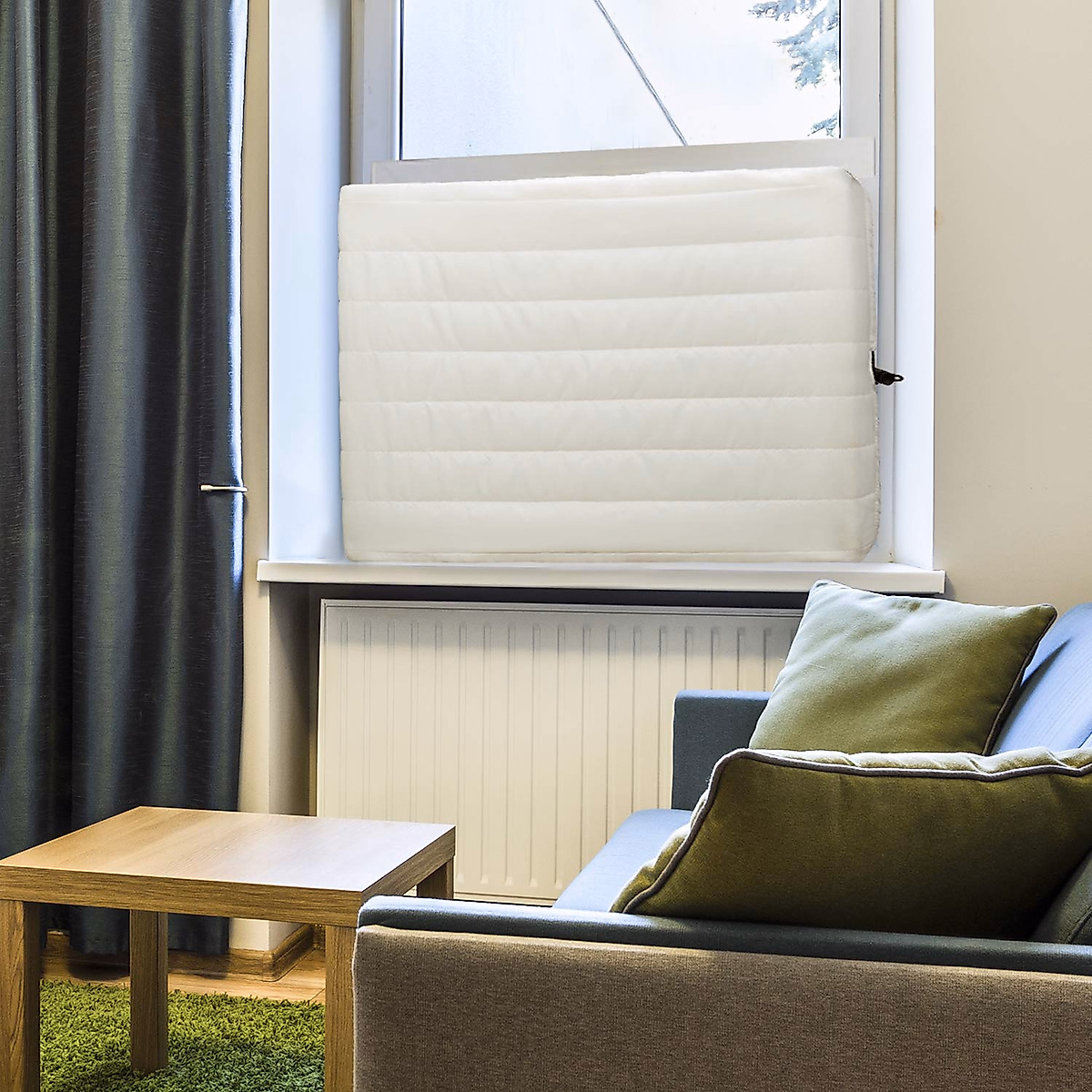 COSFLY Indoor Air Conditioner Cover AC Unit Covers for Inside 21 x 15 x 3 inches (L x H x D)