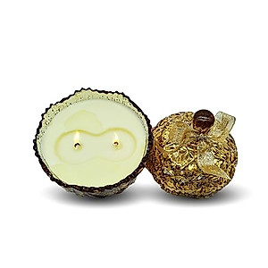 Housionity Elderflower Candle in Frosted Glass, Luxury Jar, Strong Scent, Long Duration, Ideal Gift for Valentine's or Women, Jewelry Candle, Designer Fragrance.