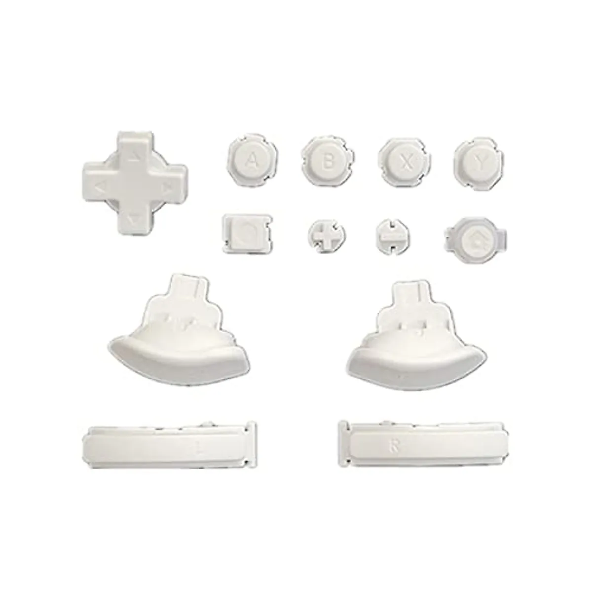 Deal4GO Original Button Set wA B X Y D-Pad Home Capture L R ZR ZL Triggers Replacement for Nintendo Switch Lite (White) SWLB-W