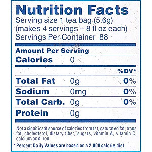 Luzianne Cold Brew Black Tea Bags, Family Size, Unsweetened, 22 Count Box, Specially Blended for Cold Brew in Water, Clear & Refreshing Home Brewed Southern Iced Tea