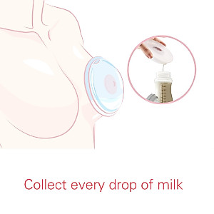 YIYEE Breast Shells Milk Saver for Breastfeeding, 4 Pack BPA Free Breast Shield Nursing Cups Protect Sore Nipples Breast Milk Collection Shells