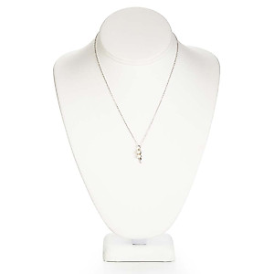 Women's Two Peas in a Pod Necklace, 16" long chain - Sterling Silver Pearl Peas in a Pod Necklace - Gift for New Mom - Push Present - Maternity Jewelry - Gifts for Mom