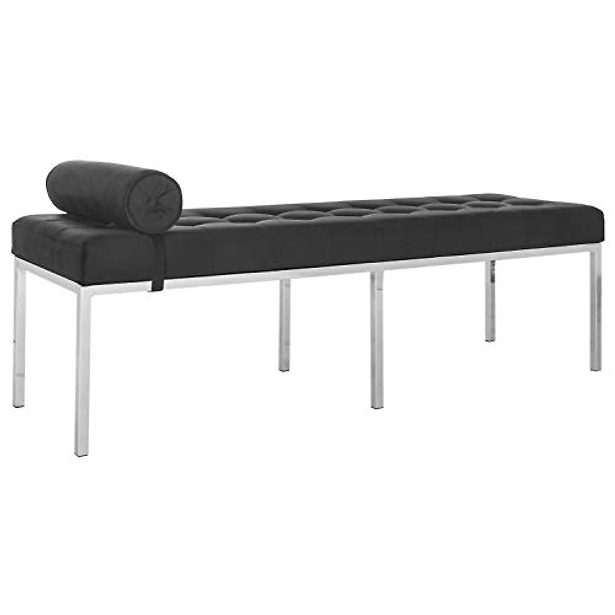 Safavieh Home Collection Xavier Tufted Bench, Black