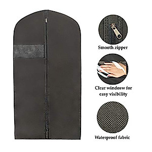 Men's Black Suit Garment Bag for Travel and Storage