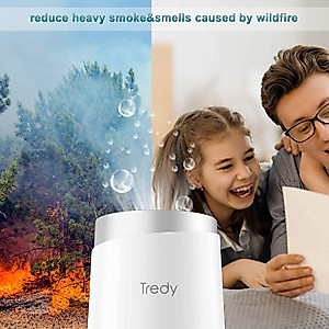 Tredy Air Purifier for Home Large Room with H13 True Hepa Filter, Removes Dust/Smoke/Odor/Pollen/Pet Dander and Other Particles