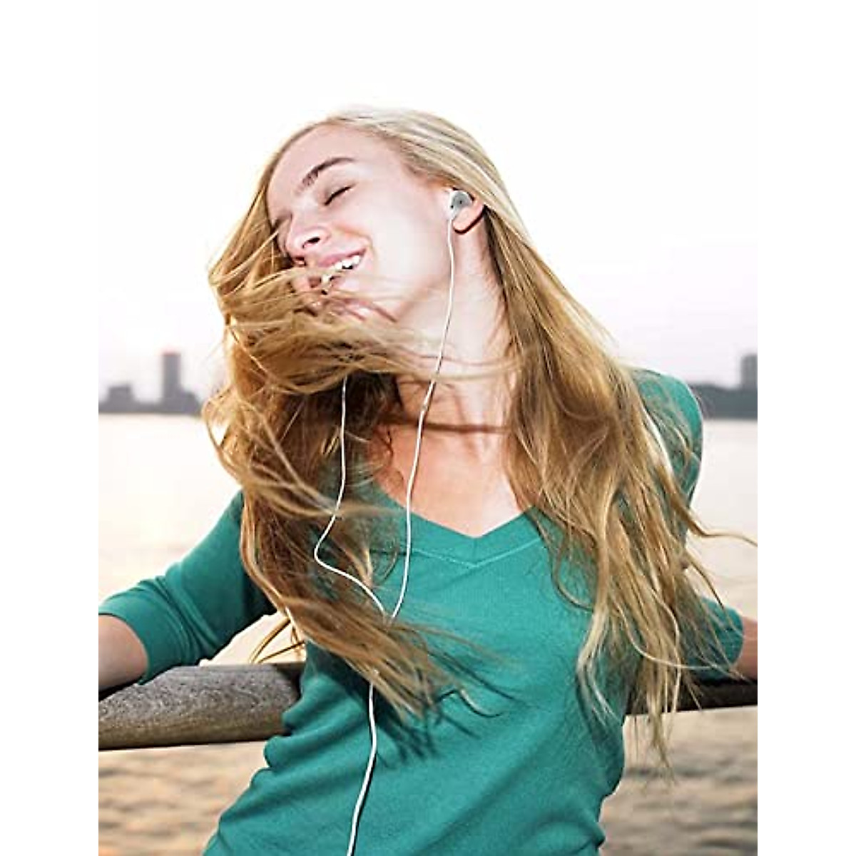 MAS CARNEY 【2 Pack Black+White】 Digital USB Type C Earphones, TI3/TH4 USB C Earbuds,in-Ear Earbud Noise Isolating Pure Sound and Powerful Bass for USB-C Type-c Music Device