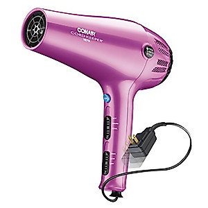 Conair Hair Dryer with Retractable Cord, 1875W Cord-Keeper Blow Dryer