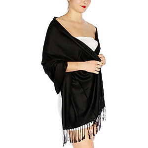 SERENITA Pashmina Shawls Wraps for Women. Dress Cover Up Formal. Cashmere Feel Wrap for Evening Dress.