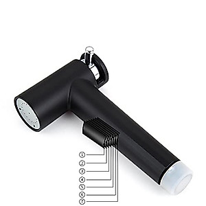 Shower System, Handheld Bidet Sprayer for Toilet, ABS Baby Cloth Diaper Sprayer Portable Hand Held Toilet Bidet Sprayer Head for Feminine Wash, Pet Washing, Adjustable Water Pressure Control,Black(Bl