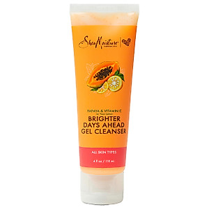 Sheamoisture Gel Cleanser For Dull, Uneven Skin Tone Papaya and Vitamin C Face Cleanser For Uneven Skin Tone 4 oz