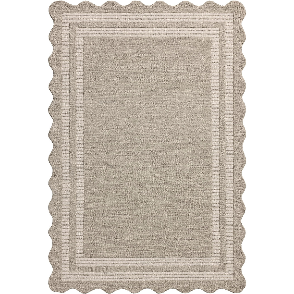 Loloi Chris Loves Julia Scottie Collection SCO-01 Fog/Ivory 2'-6" x 9'-9", .87" Pile Height, Runner Rug