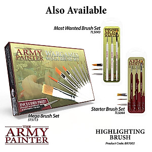 The Army Painter Hobby: Highlighting - Hobby Brush with Synthetic Taklon Hair - Fine Detail Paint Brush, Small Paint Brush, Model Paint Brush and Fine Tip Paint Brushes for Miniature Painting