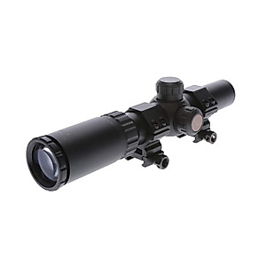 TRUGLO TruBrite 30 Hunter 30mm Compact Waterproof, Shockproof, Fogproof Gun Hunting Scope, 1-4 x 24mm, Matte Black