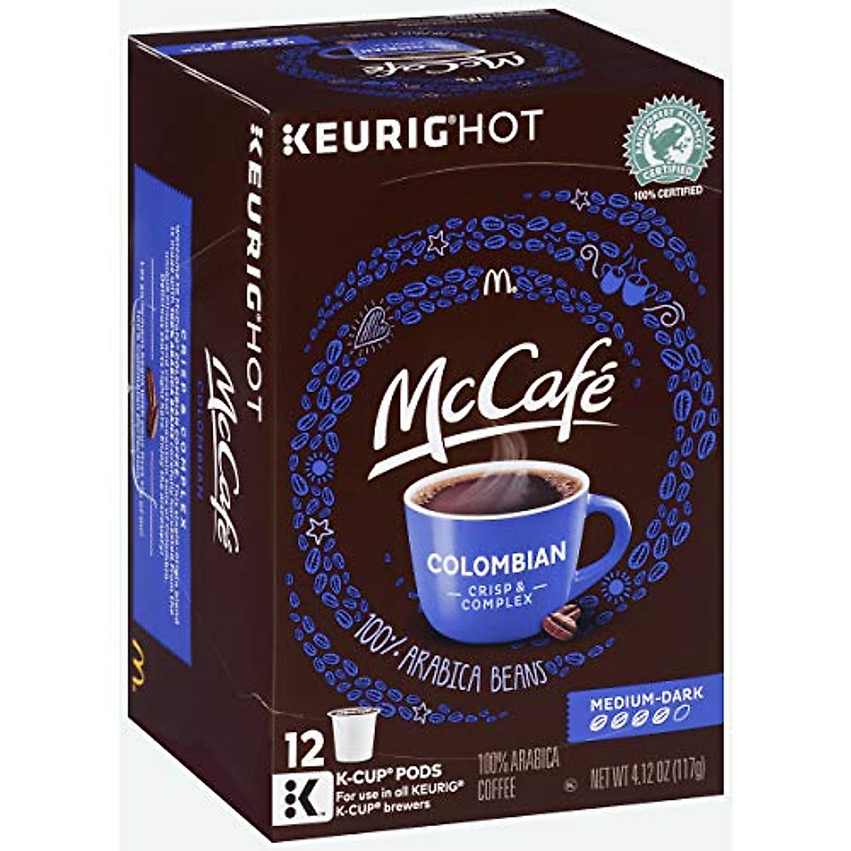 McCafe Colombian Keurig K Cup Coffee Pods (12 Count, 4.12 oz Box)