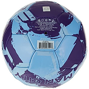 Icon Sports Manchester City FC Brush Team Soccer Ball, 5