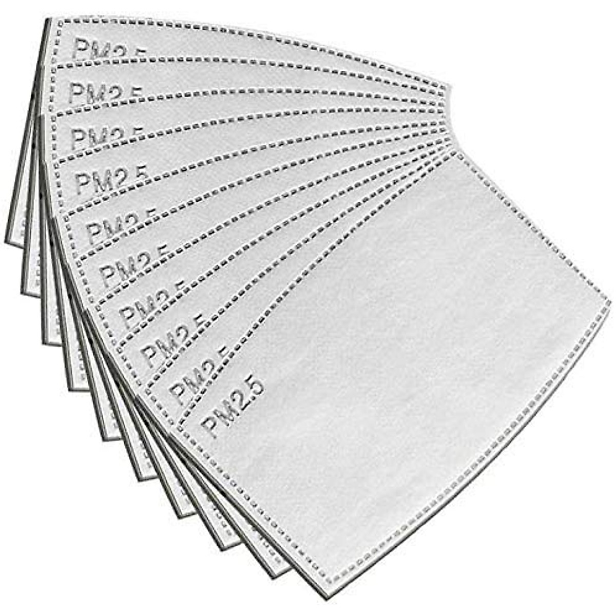 Star&Moon 5 washable and reusable black cotton protective covers, equipped with 30 activated carbon filters (unisex) for the front cover of the breathing valve to prevent pollen, dust and pet dander