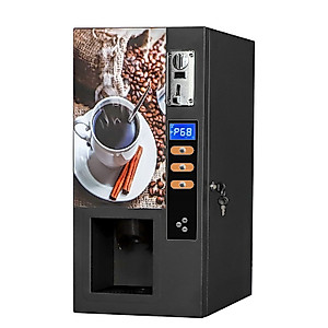 RXFSP Smart Commercial Fully Automatic Table type Self Coin Payment 3 Flavor Instant Hot Coffee Vending Machine Tea Milk
