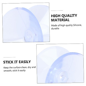 Double Sided Suction Cups, 12pcs Clear Silicone Bumpers Heavy Duty Desk Glass Suction Cups 20mm Double Sided Sucker Pads Bathroom Suction Cup Hooks Small Suction Cups