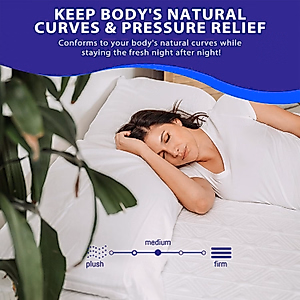 Queen Size Mattress, 8 inch Sleep Gel Memory Foam Mattress, Medium Firm Feel Mattress Bed in a Box for Cooler Sleep Supportive & Pressure Relief, Ergonomic Mattress, CertiPUR-US Certified (Queen)
