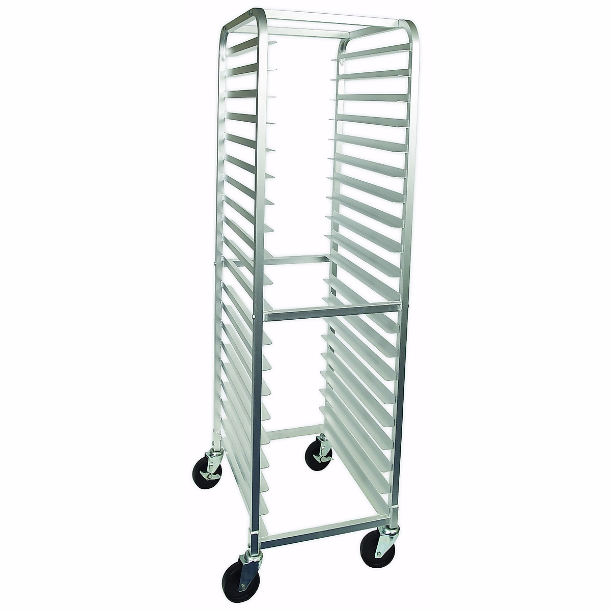 Crestware 20-Tier Aluminum Bun Pan Rack, Silver