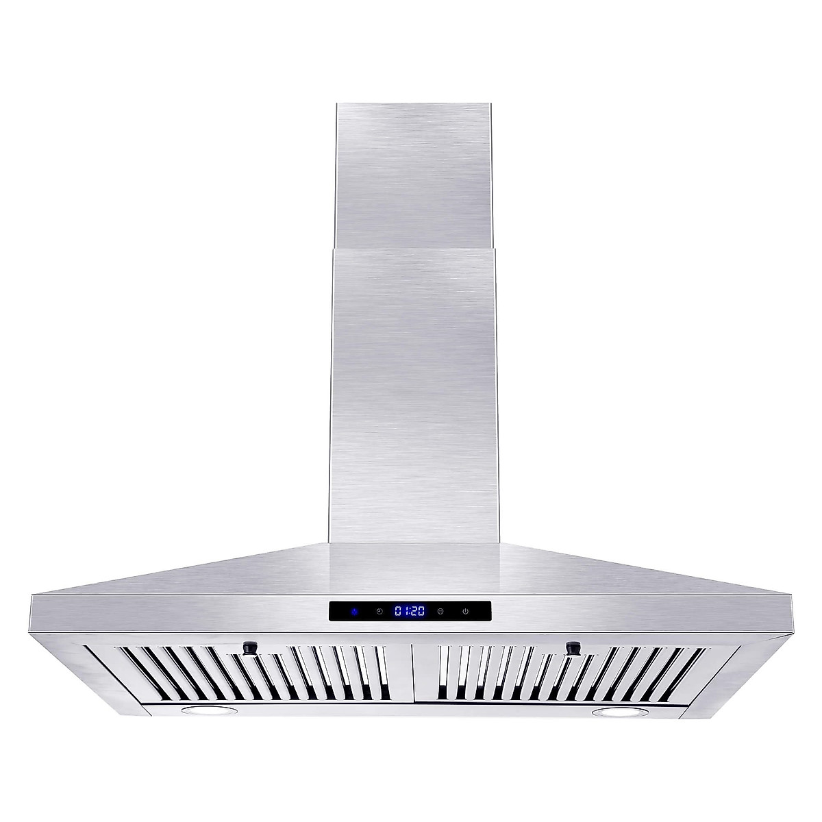 SNDOAS Range Hood 30 inches,Stainless Steel Wall Mount Range Hood,Vent Hood 30 inch w/Touch Control,Ducted/Ductless Convertible,Chimney-Style Over Stove Vent Hood,Kitchen Hood,Baffle Filters