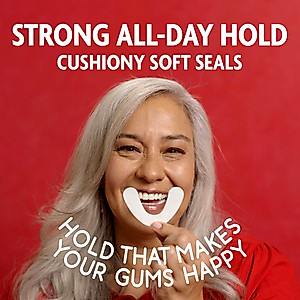 Sea Bond Secure Denture Adhesive Seals, Original Uppers, Zinc Free, All Day Hold, Mess Free, 30 Count