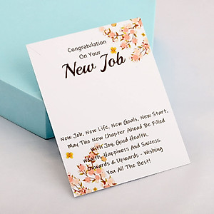 UJIMS Congratulations On Your New Job Gifts Good Luck Rope Message Bracelet Job Promotion Jewelry Coworker Leaving Gift (Good Luck Rope Bracelet)