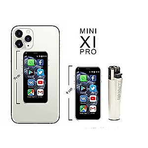Mini Smartphone iLight 11 Pro The World's Smallest Android Mobile Phone, Super Small Micro 2.5in Touch Screen Global Unlocked Great for Kids 1GB RAM / 8GB ROM Tiny iPhone XI Pro Look Alike