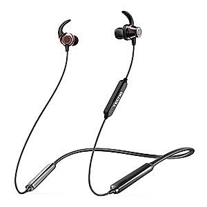 Tecno B1 Bluetooth Headphones, Bluetooth Earbuds Wireless with 38Hrs Playtime, Wireless Bluetooth Headphones for Sports, Sweatproof & IPX5 Waterproof Wireless Headphones（Black）