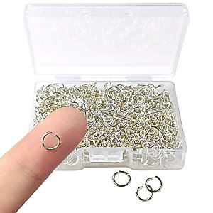 600 Pcs Silver Plated Jump Rings Split Rings Circle Clasp Connecting Rings Jewelry Necklace Bracelet Pendant Choker Charm Loops DIY Craft Earring Making Supplies (6 mm)