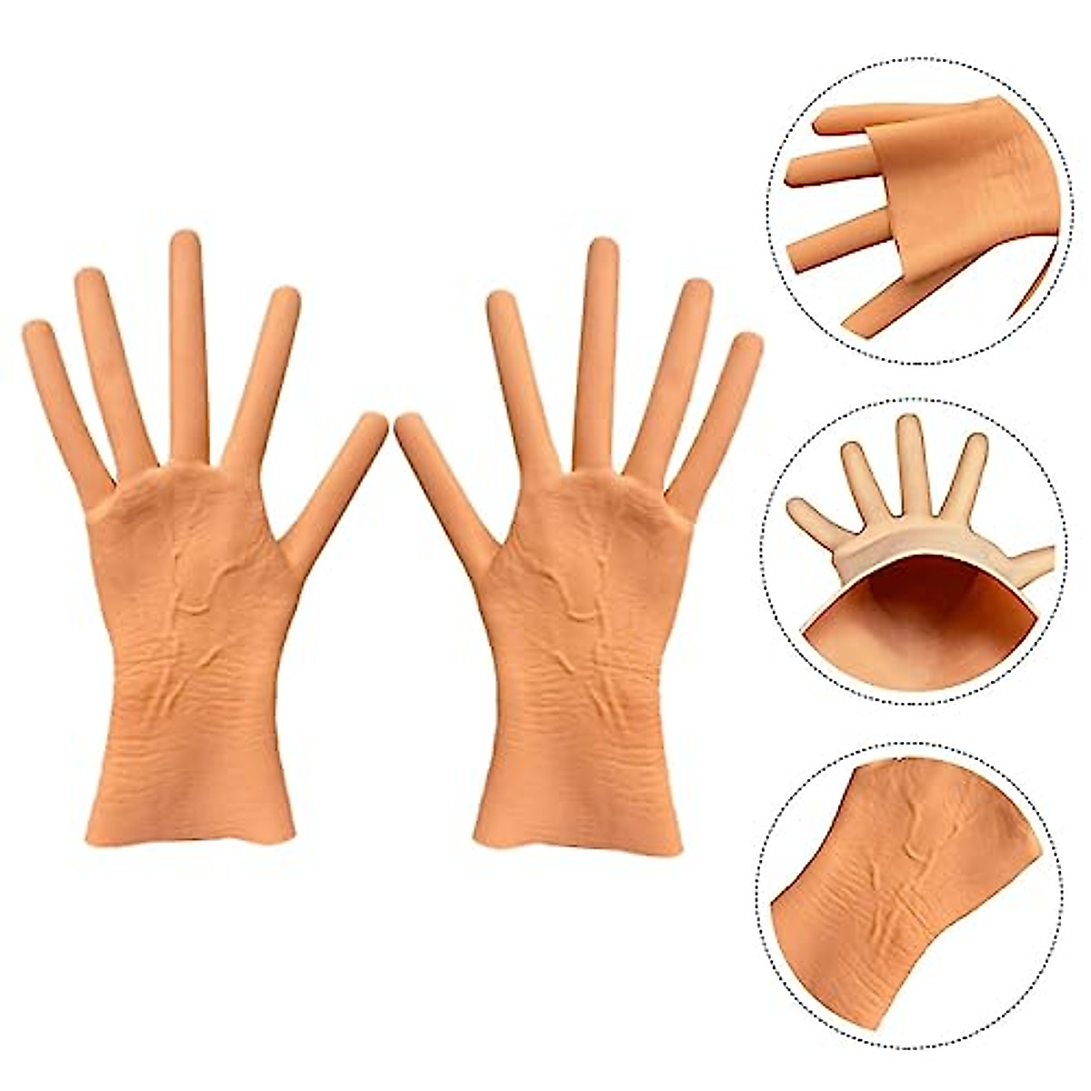 DOITOOL 1 Pair Cosplay Glove Halloween Costume Gloves hot Dog Scary Party Props Gothic Gloves Party Costume Gloves Halloween Costume Accessory Full Finger Gloves Halloween Gloves