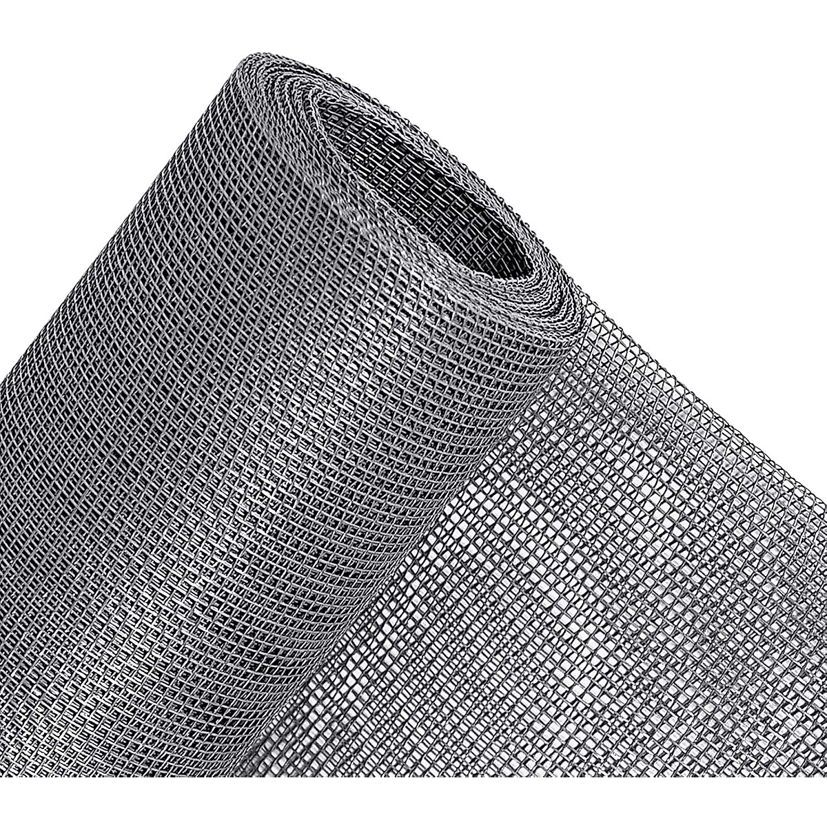 2PACK MAGZO Window Screen and Screen Door Replacement Mesh, 48" W x 99" L, Upgraded Polyester, Net Netting Curtain Wire Repair for Camper/Sliding Glass/Patio/French/Balcony/Back Windows Doors, Grey