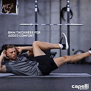 Capelli Sport Yoga Mat Non Slip, All Purpose PVC Fitness and Workout Mat, Grey, 6 mm