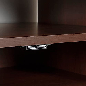 South Shore Axess Microwave Cart on Wheels, Royal Cherry