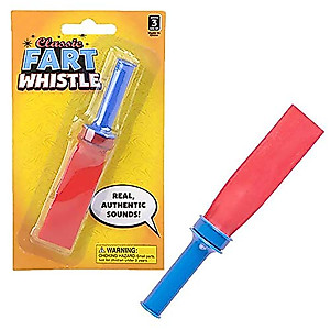 The Dreidel Company Fart Whistle Blower 4" Inch (6-Pack)