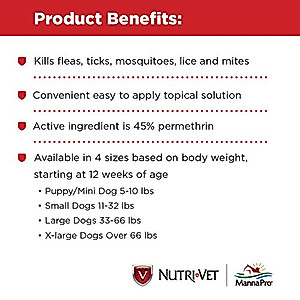 Nutri-Vet Defense Flea & Tick Control for Small Dogs