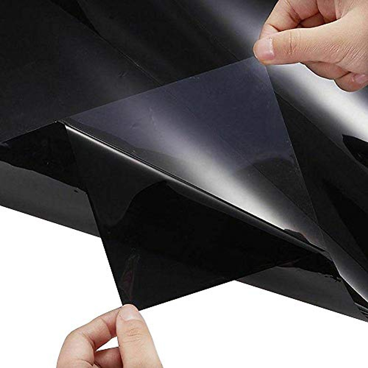 GreceYou Self Adhesive 5% Solar Film for Car WindscreenTinted in Black Clear Solar Film Anti-UV Sun Shade, DIY Car Front Windshield Protect Shade Sticker, 20cmx150cm