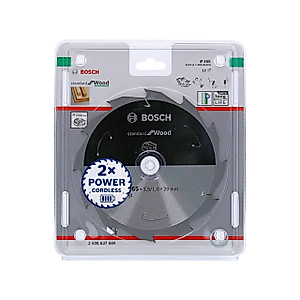Bosch Professional Circular Saw Blade Standard (for Wood, 165 x 20 x 1.5 mm, 12 Teeth; Accessories: Cordless Circular Saw)