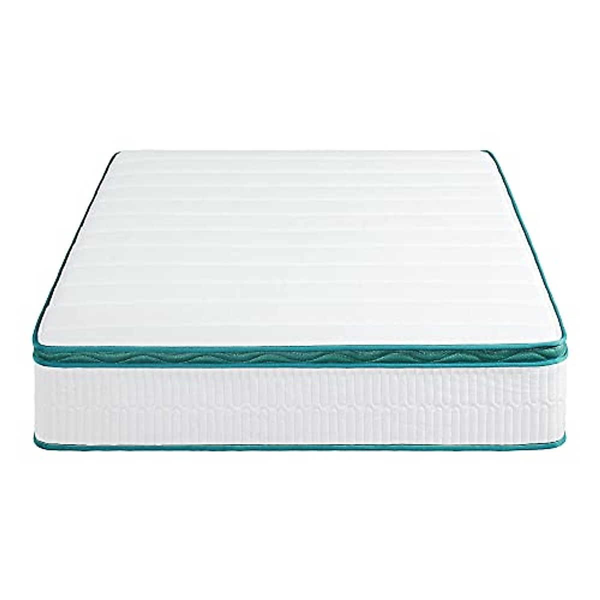 Olee Sleep Queen Mattress, 13 Inch Hybrid Mattress, Gel Infused Memory Foam, Pocket Spring for Support and Pressure Relief, CertiPUR-US Certified, Bed-in-a-Box, Firm, Green, Queen Size