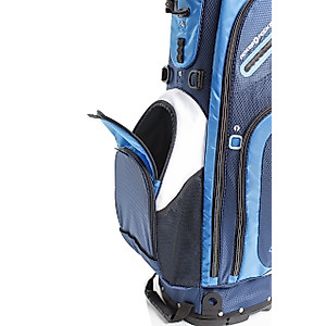 Izzo Golf Versa Ultra-Lite Stand Golf Bag with Exclusive Features, Black/Gray