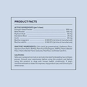 Pawfy Anal Gland Chews for Dogs | Natural No Scoot Remedy with Probiotics – Helps with Constipation, Digestive Health, and Gas Relief | Promotes Healthy Poops & Comfort - 30 Dog Supplements