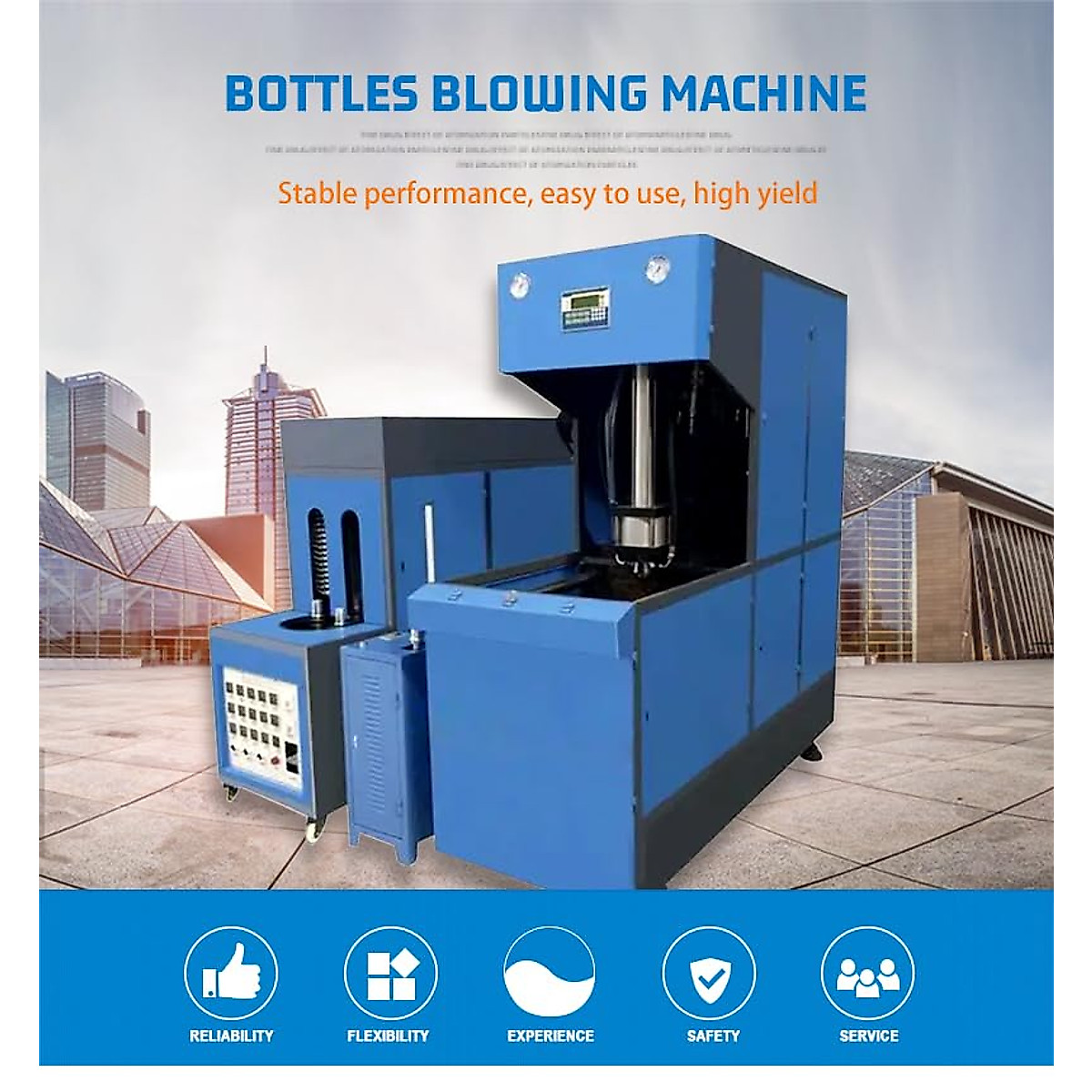 5 Gallons Chiller for PET Bottle Blow Molding Machine Semi-Automatic Cooling and Molding